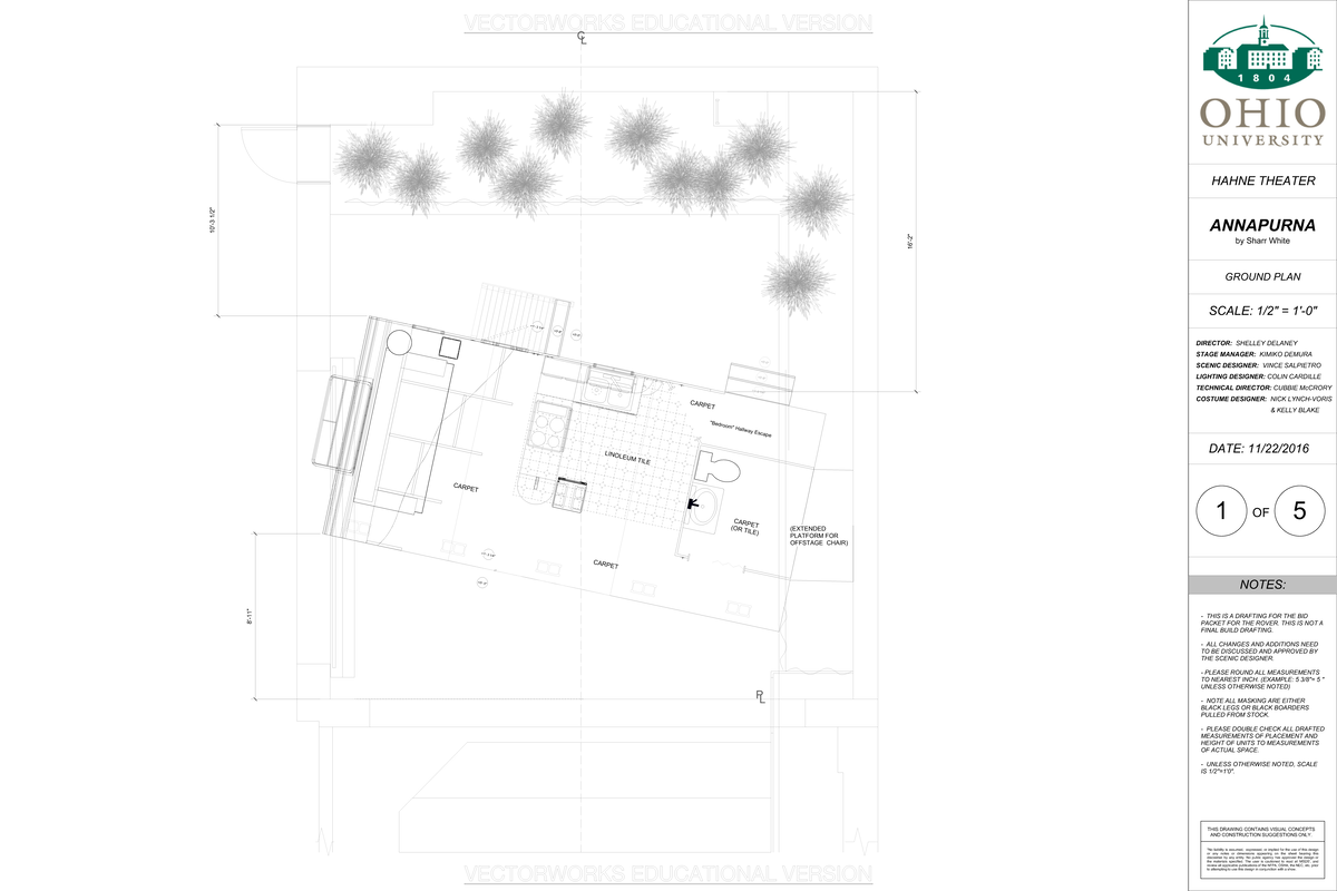 Annapurna Ground Plan - CARPET LINOLEUM TILE ####### +1'- 3 1/4" CARPET ...