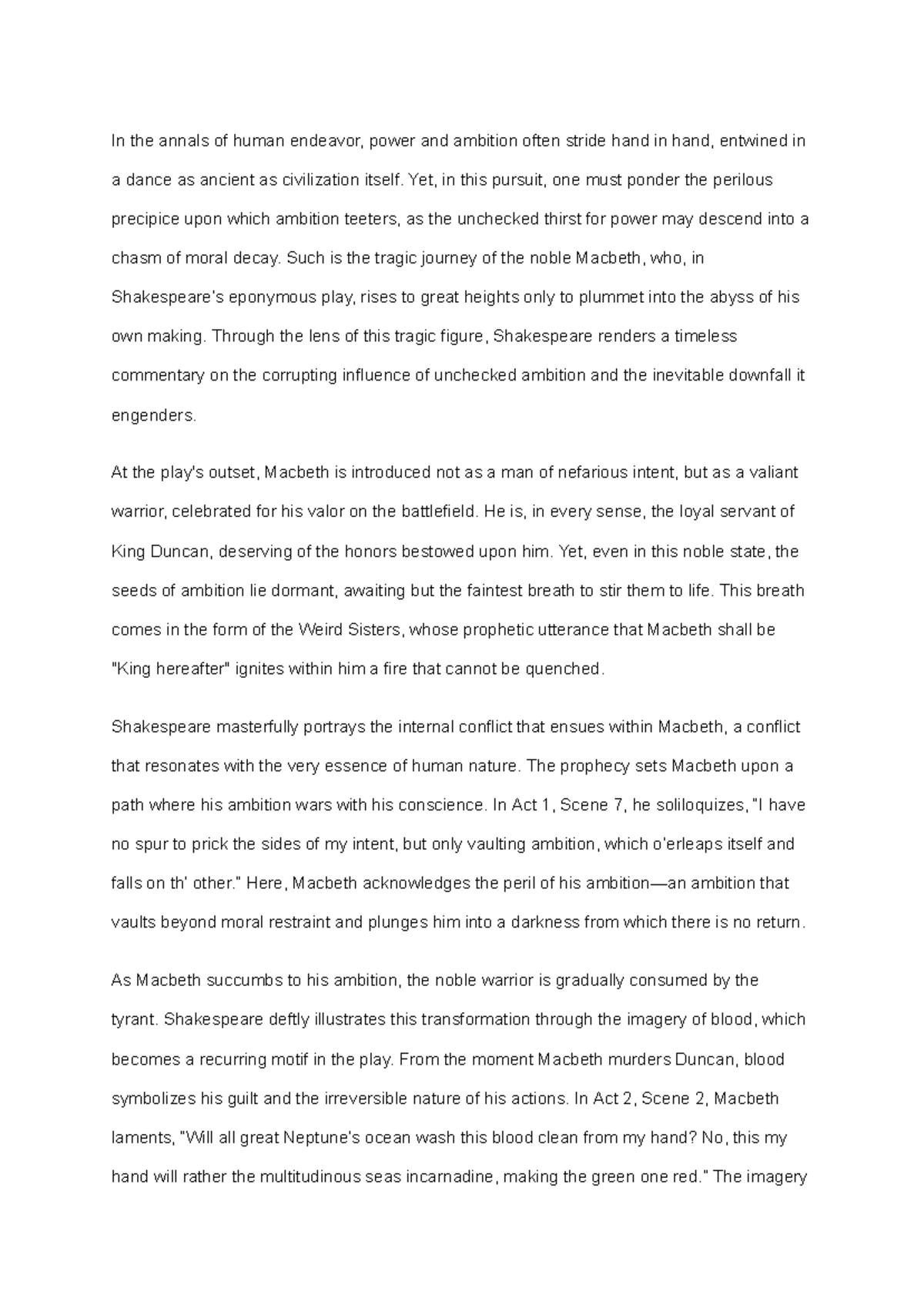 The Throne of Blood An Exploration of Power and Ambition in Shakespeare ...