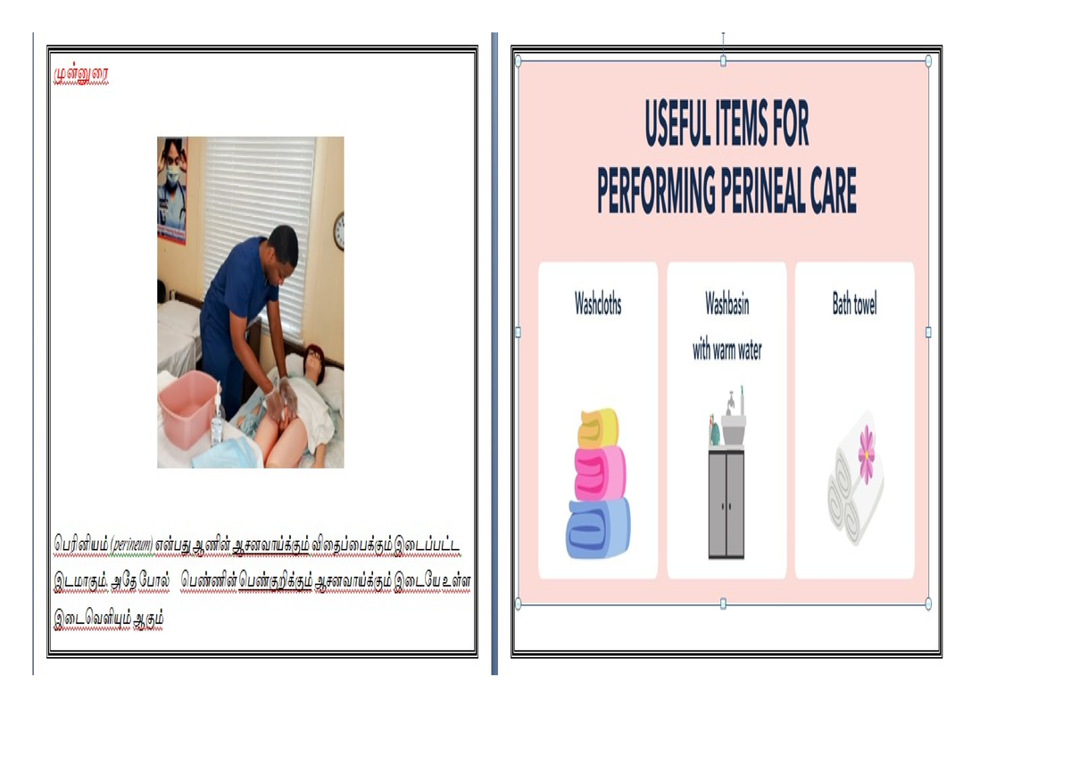 Perneal CARE - Caring of the perineal care - USEFULITEMS FOR PERFORMING ...