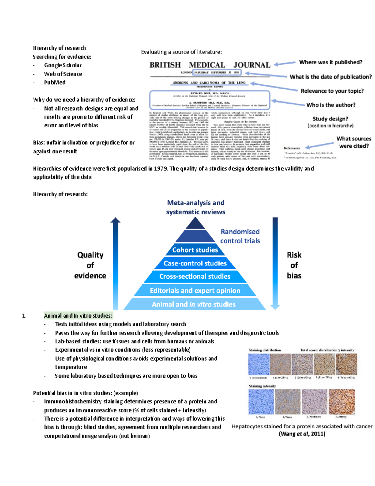 Hierarchy of Research - Hierarchy of research Searching for evidence ...