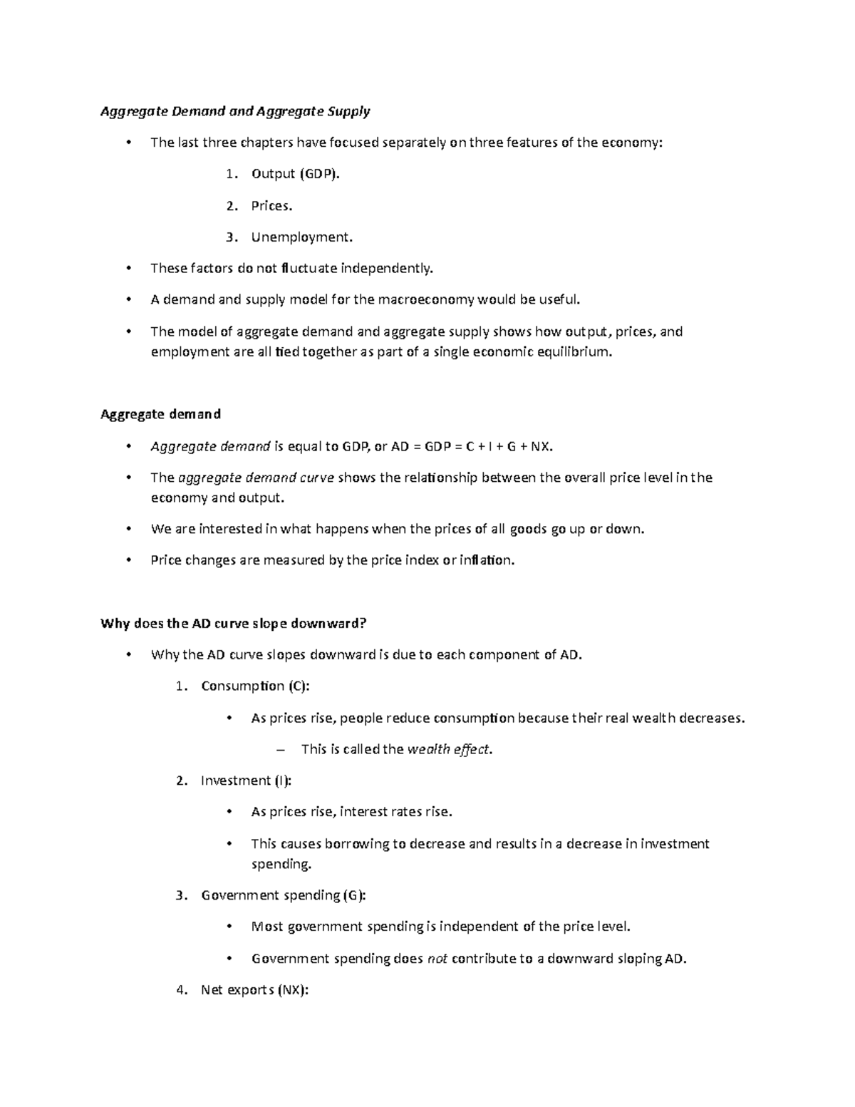 Aggregate Supply and Demand Pt1 - Aggregate Demand and Aggregate Supply ...