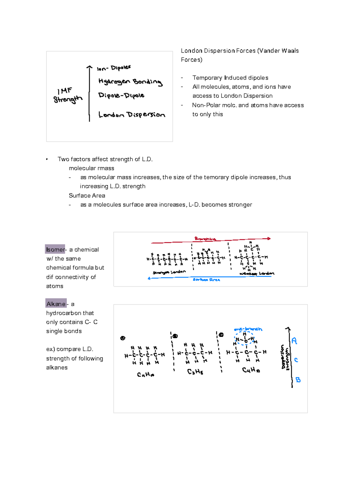 Chapter 6 - IMF Strength, London Dispersion Forces, and Physical ...