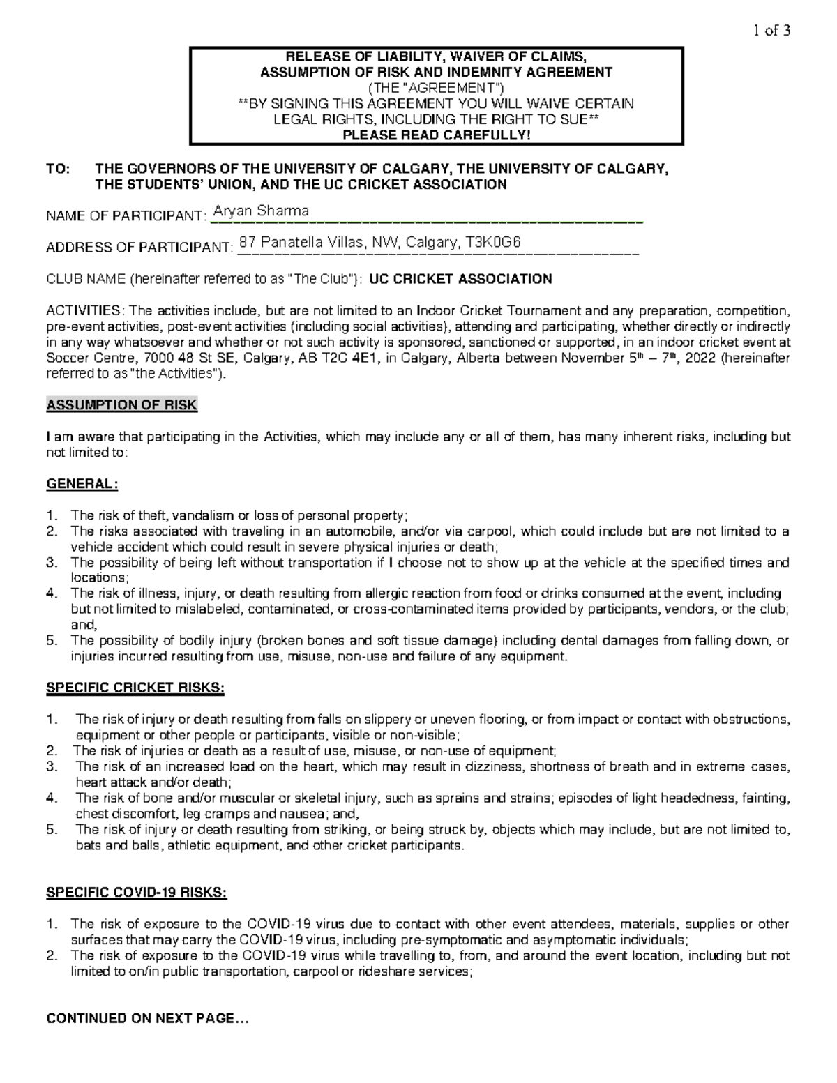 Cricket form - This is an assignment! This is an assignment!This is an ...