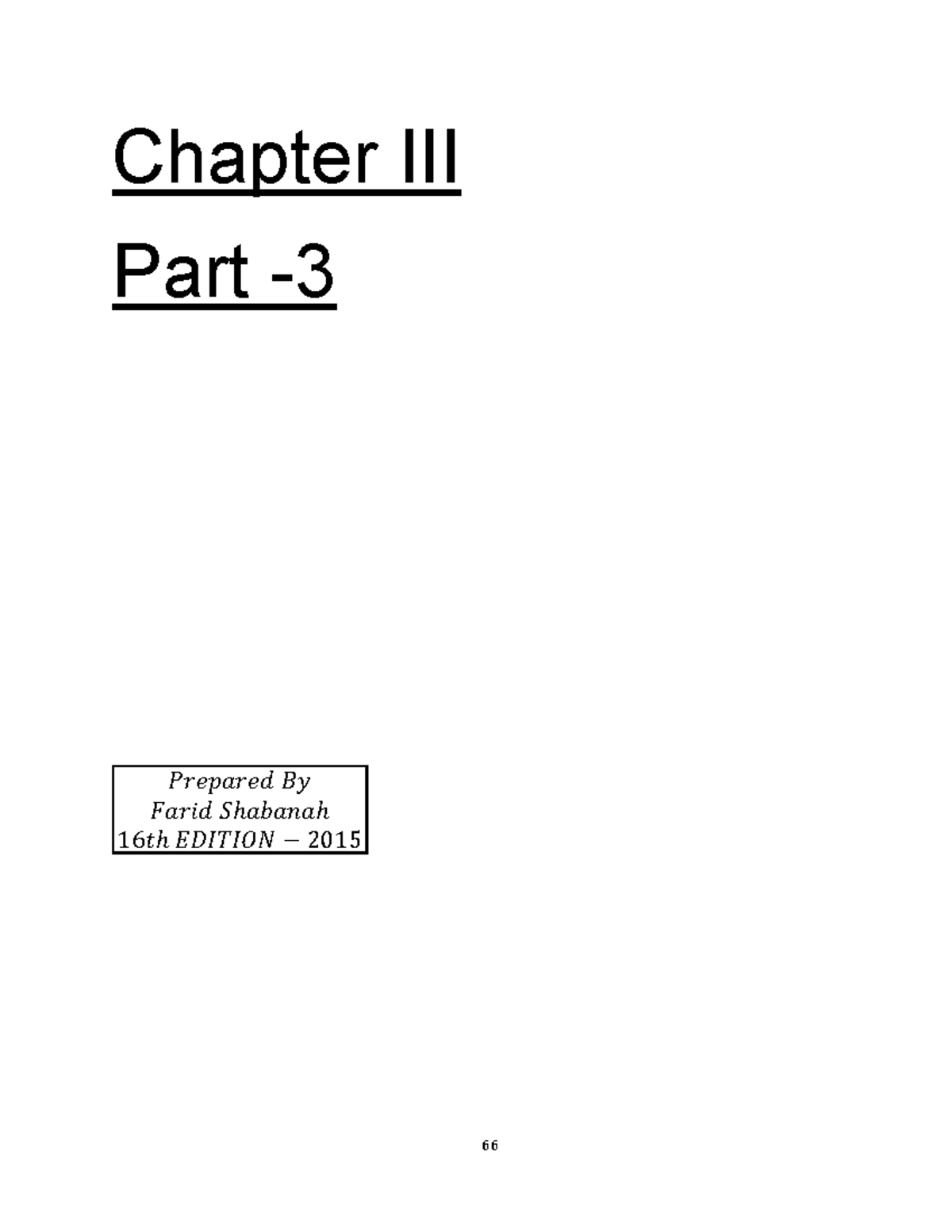 Chapter 3 part 3 thermo 1 - Chapter III Part - ( ) ( ) ( ) → ( ) x x x ...