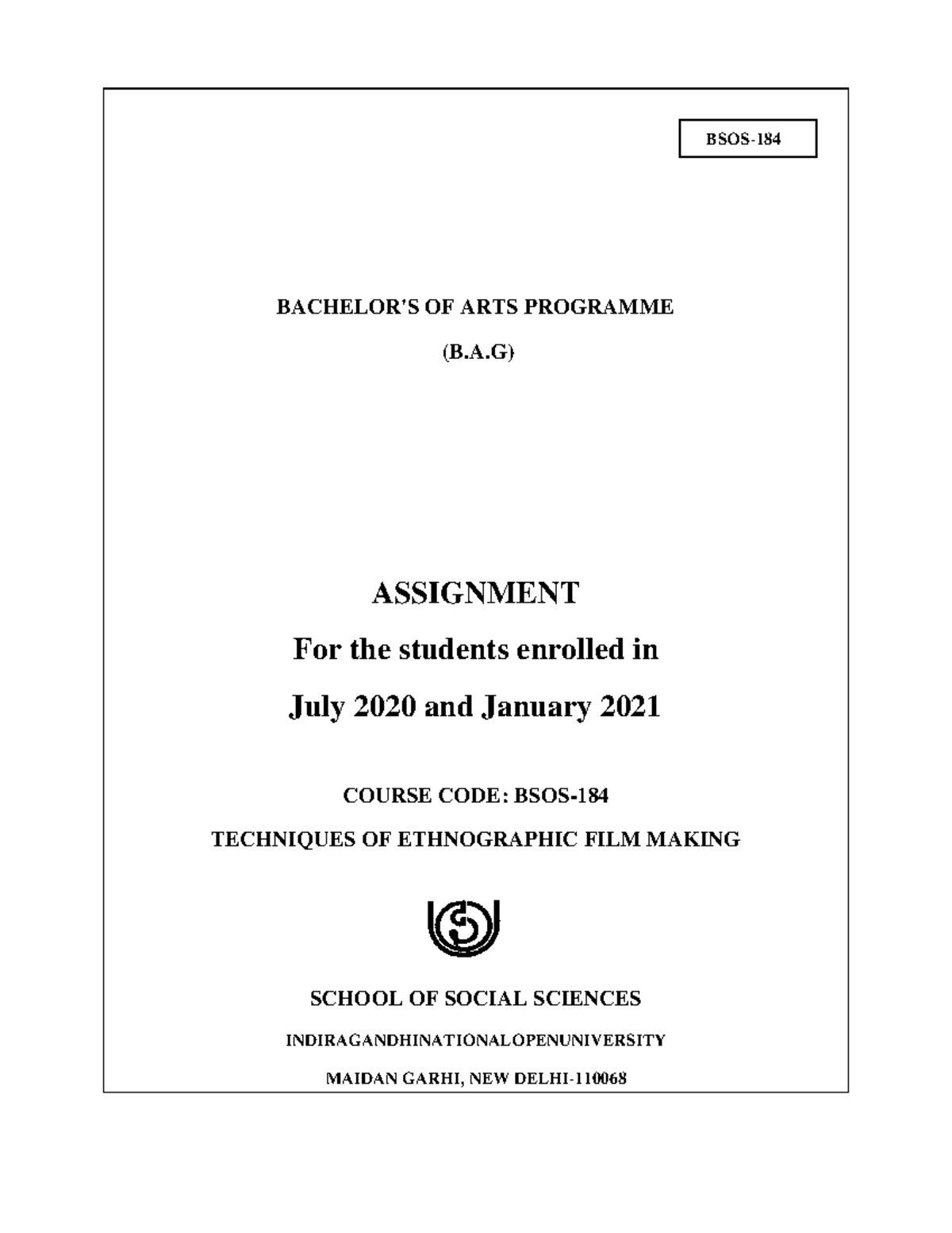 BSOS 184 English Questions For The Assignments BSOS BACHELOR S OF bsos-184-english-questions-for-the-assignments-bsos-bachelor-s-of