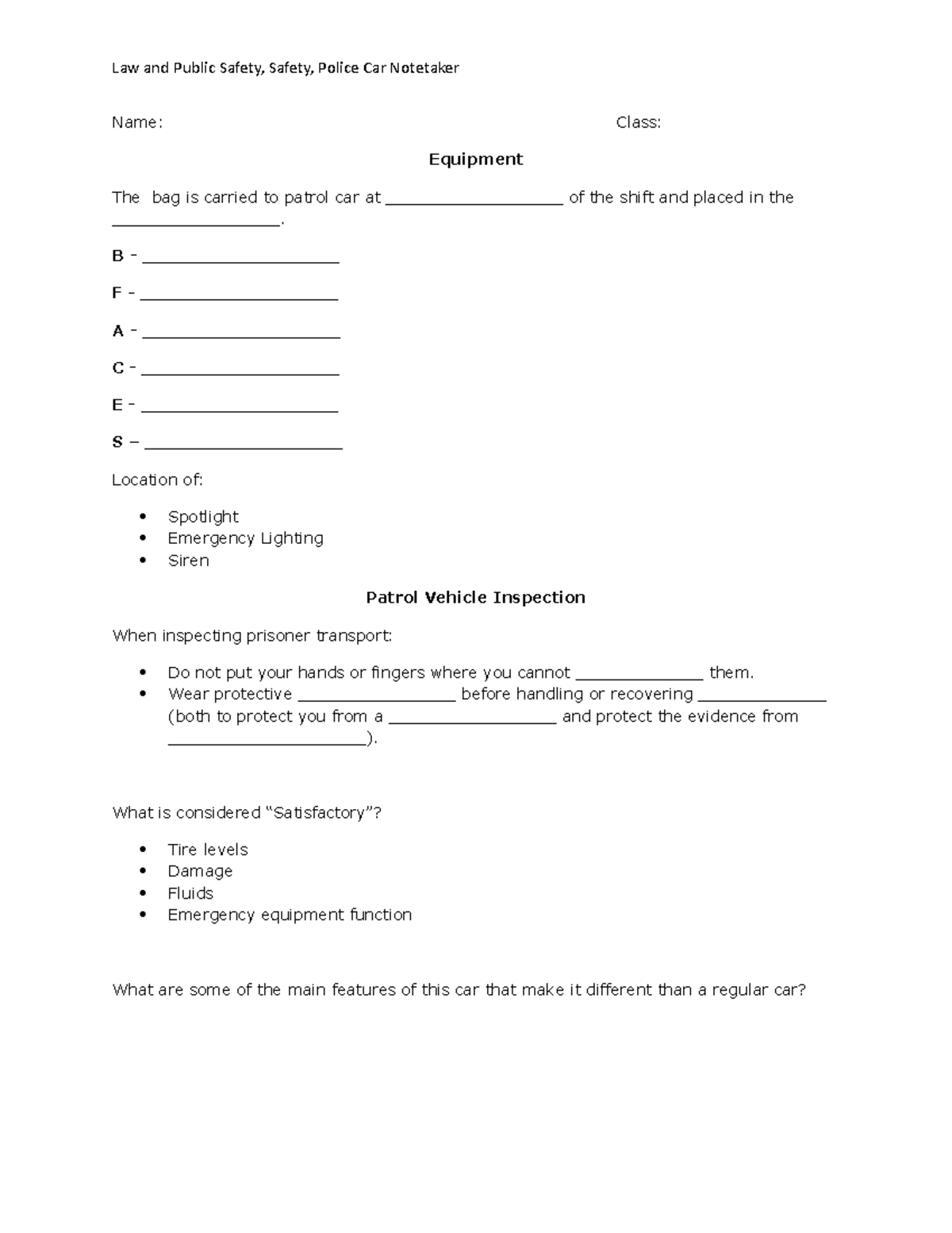 Police+vehicle+equipment+note+taker - Law and Public Safety, Safety ...