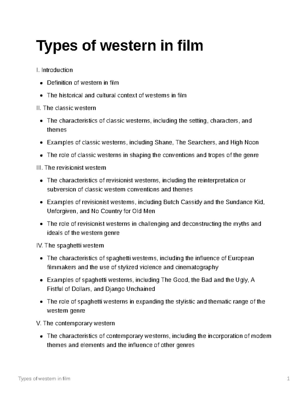Types of western in film - Introduction Definition of western in film ...