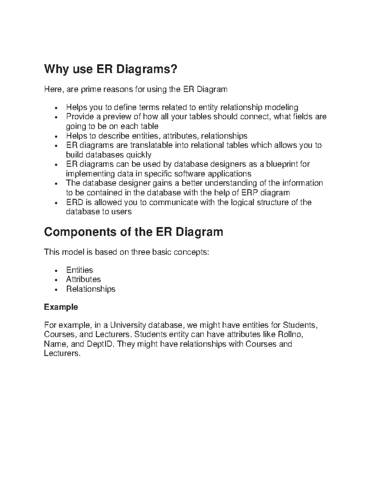 ER Model Example WITH STEP BY STEP - Why use ER Diagrams? Here, are ...