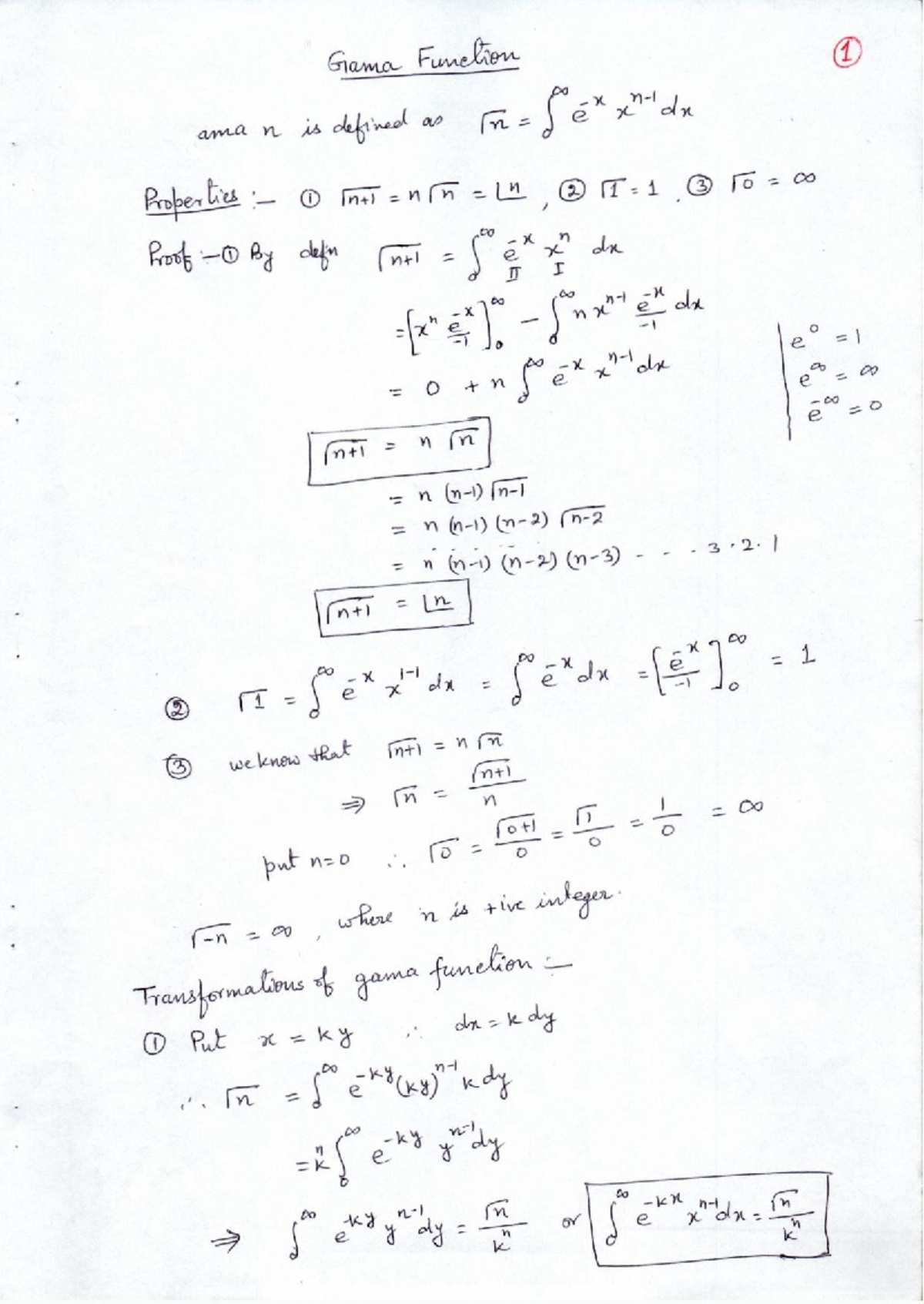 Unit 2, Gama Beta Function - B.tech - Studocu