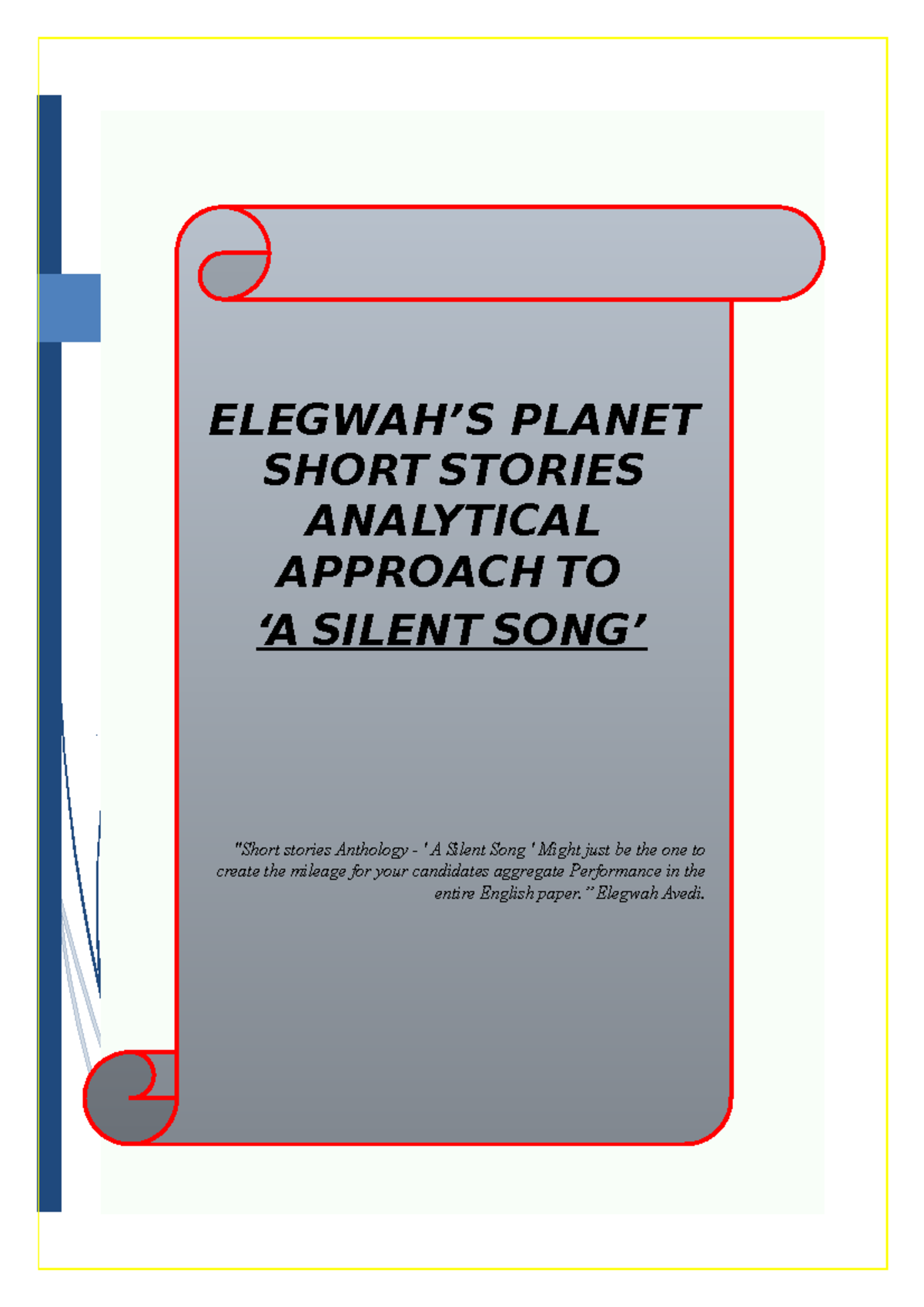A Silent SONG Guide - this are practice materials - ELEGWAH’S PLANET ...