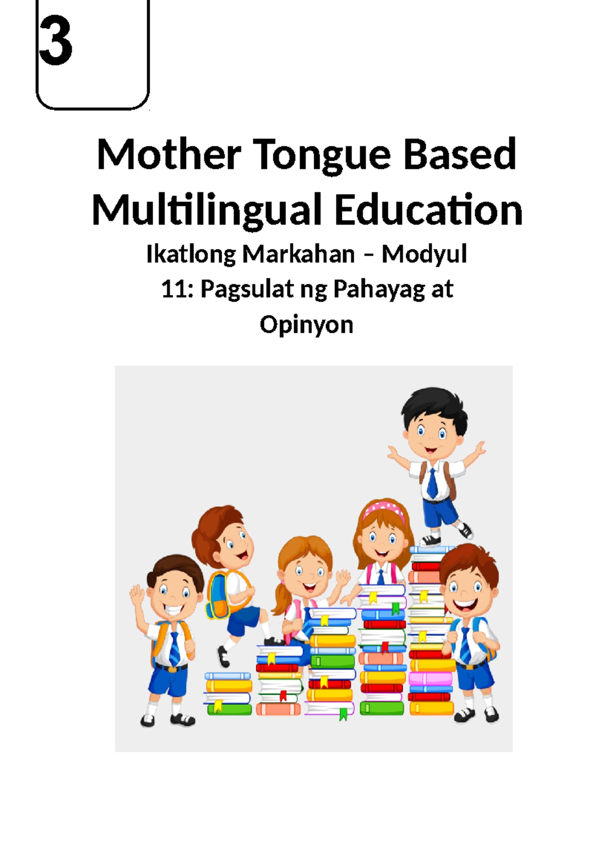 MTB3 - This consist the activity 3 of sikolohiyang pilipino, kindly read carefully - Mother ...