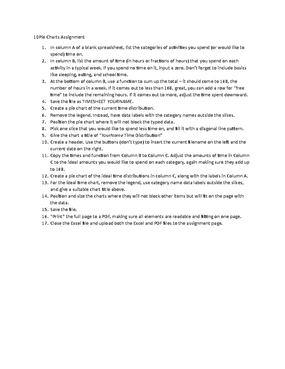 Pie Charts Assignment - pie chart homework - 10Pie Charts Assignment In ...