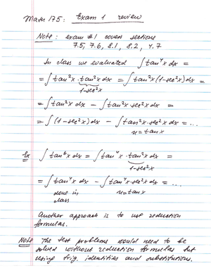 Math175 review 3 - Calculus 2 (Math 175) Calculus 2 (Math 175) Calculus 2 (Math 175) Calculus ...