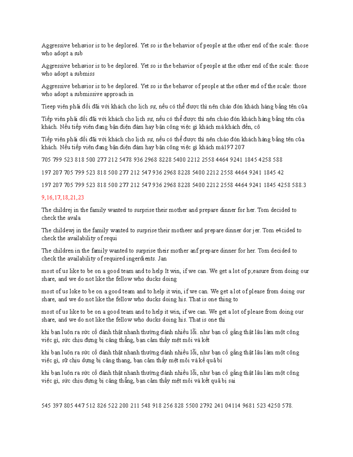 Đơn - Aggressive behavior is to be deplored. Yet so is the behavior of ...