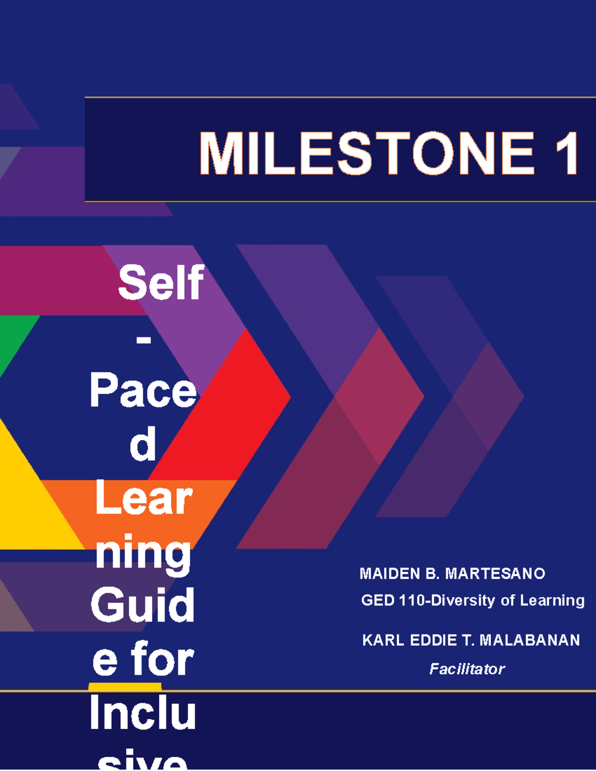 MILE- Stone-1-Self-Paced-Learning-Guide-for-Inclusive-Education - mAI 1 ...