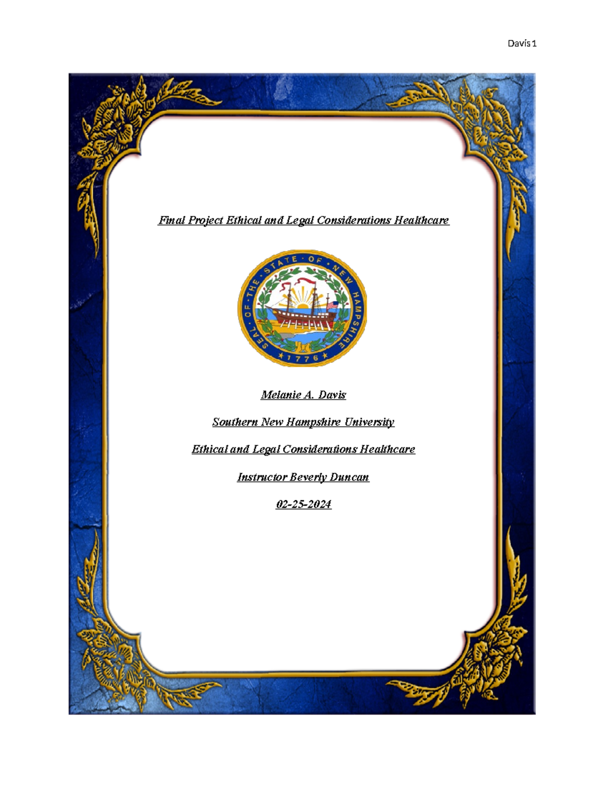 Final Project - Popovich v. Allina Health System Guaranteed A Grade ...