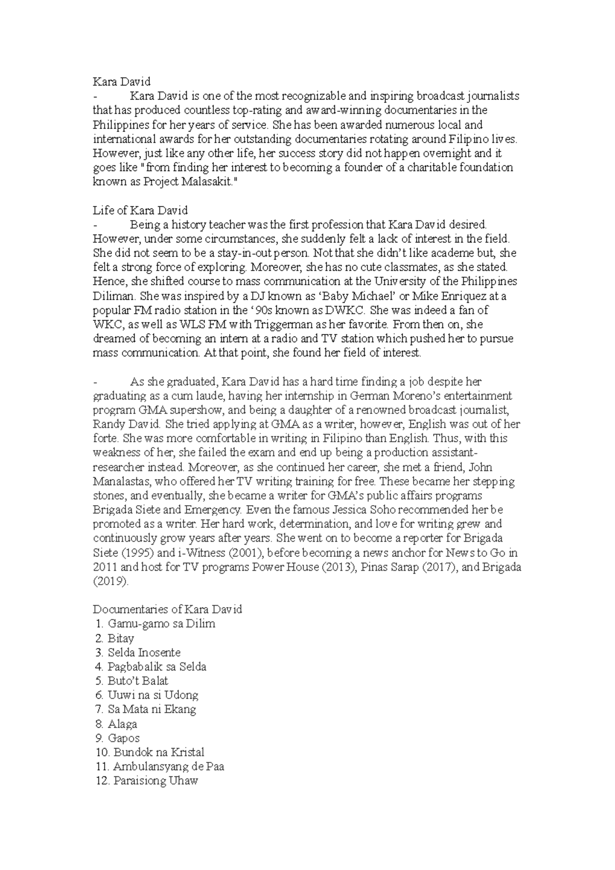 The Life of Kara David and her Amazing Achievements within the Media ...