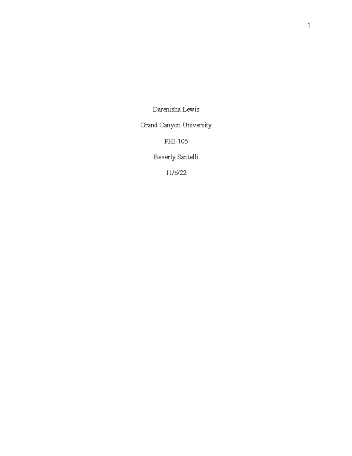 Marijuana Essay First Draft - Darenisha Lewis Grand Canyon University ...
