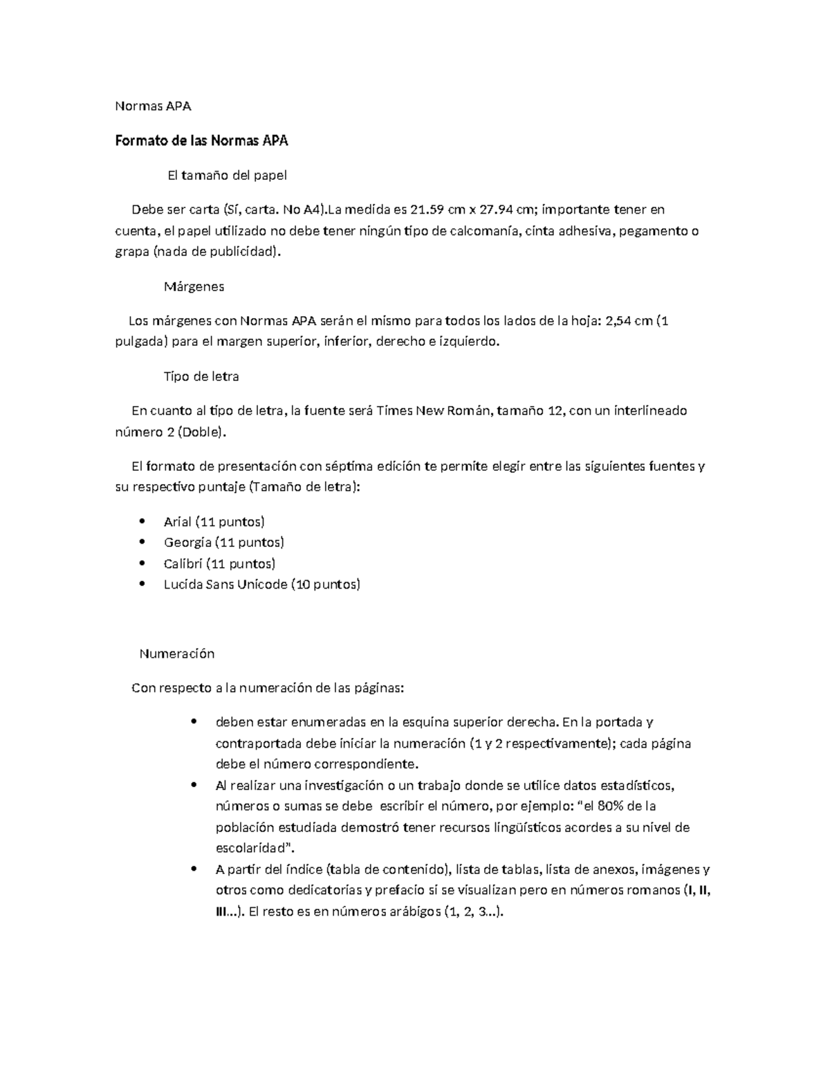 Normas de la APA - informe - Normas APA Formato de las Normas APA El ...