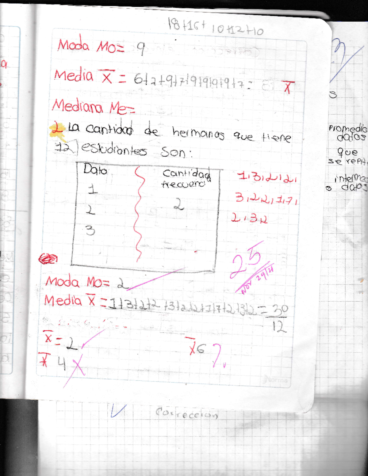 Estadistica - estudiar para examen - t Modq /rto= ¿vrdq Mo= a-,b¡ Jr l ...