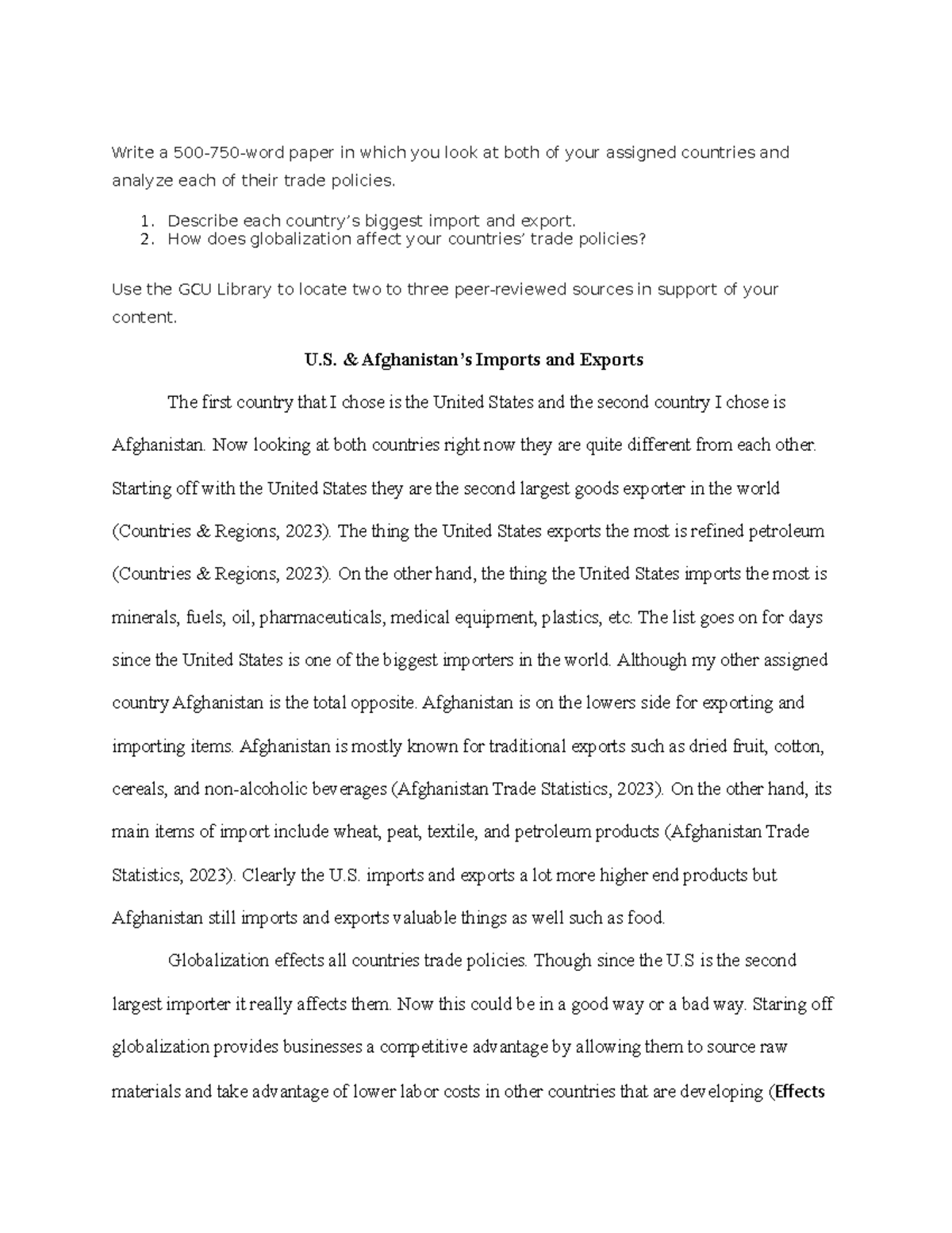 Write a 500 - info - Write a 500-750-word paper in which you look at ...