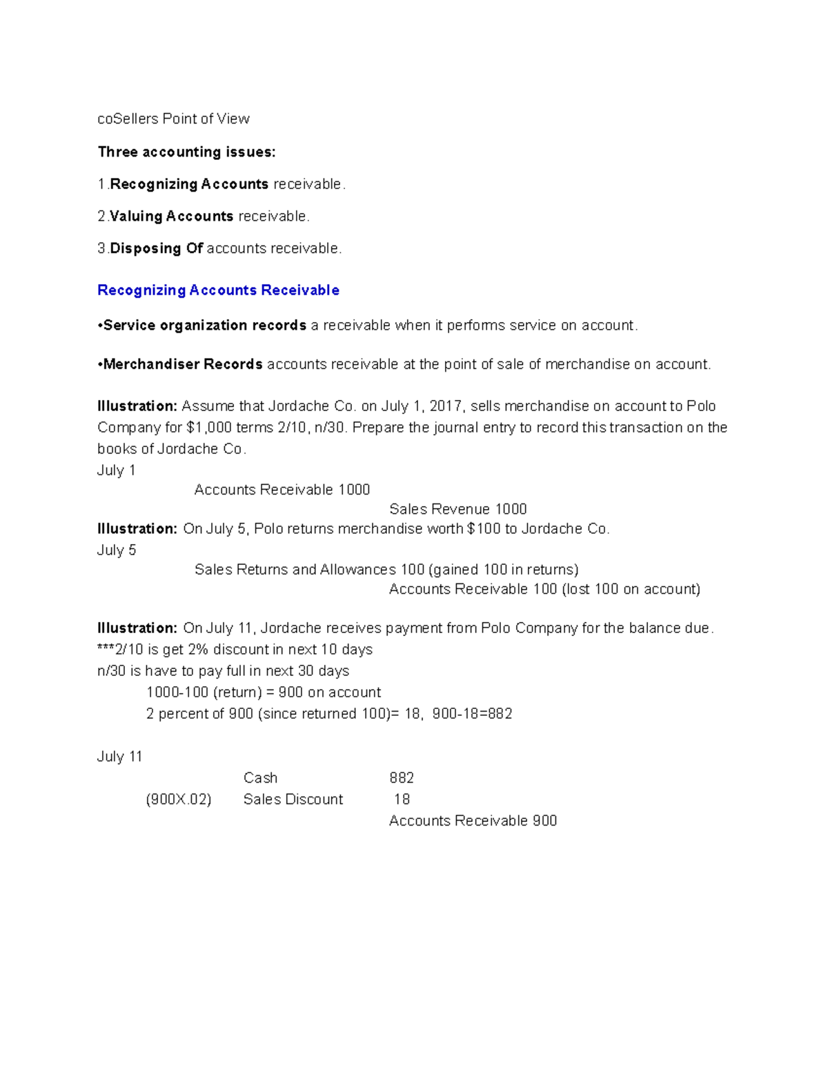 Accounting Chapter 9 and 10 - ACC 1001 - Studocu