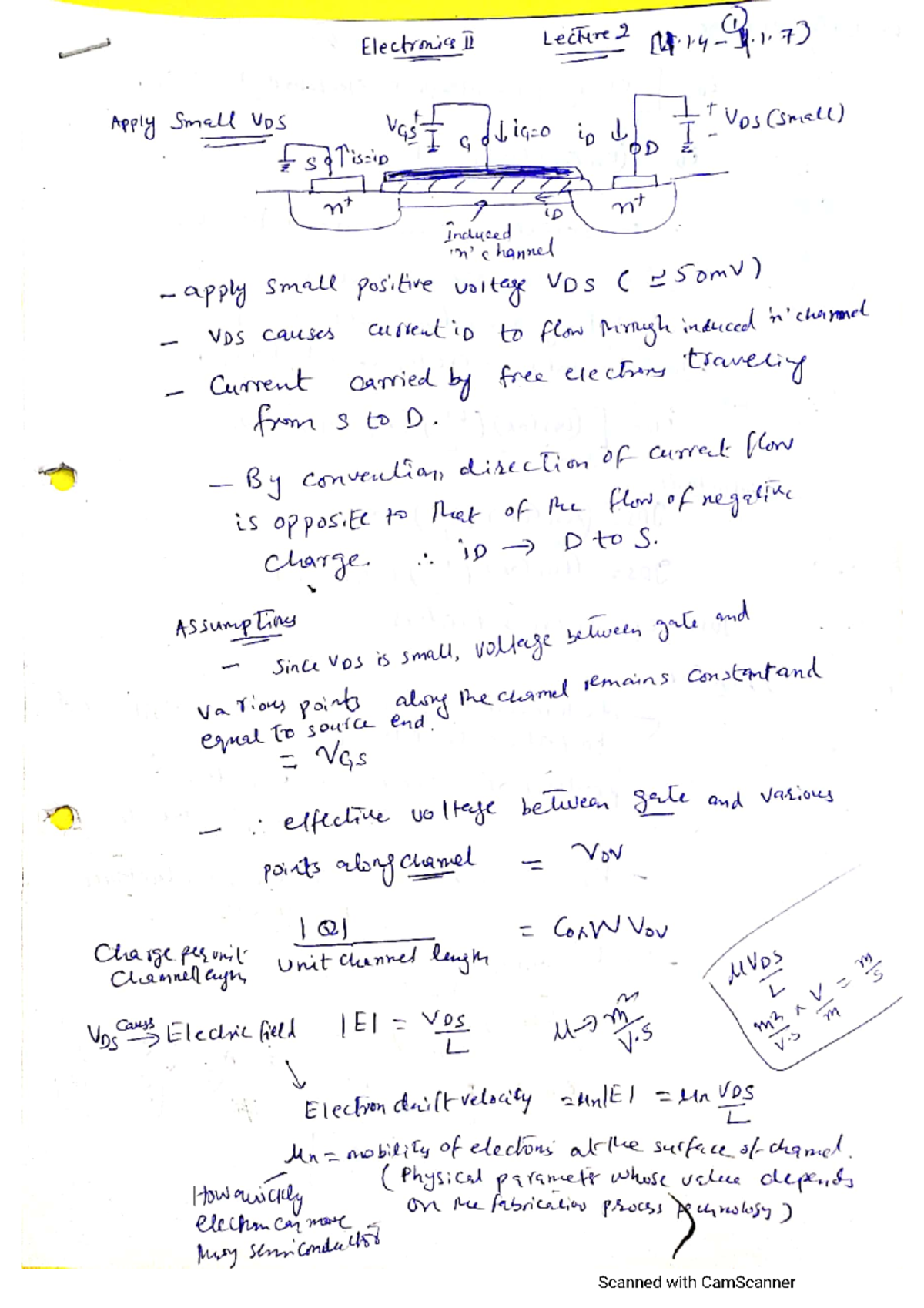 Electronics 2 - Lecture 2 - Electronics II - Studocu