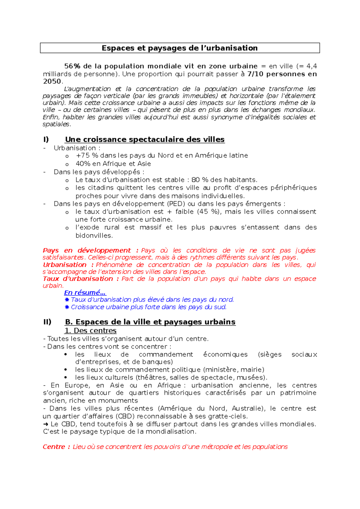 Espaces et paysages de l urbanisation - Espaces et paysages de l ...