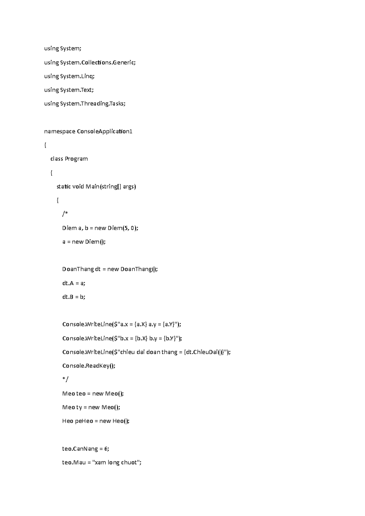 Using System - OOP with C# - using System; using System.Collections; using System; using System ...