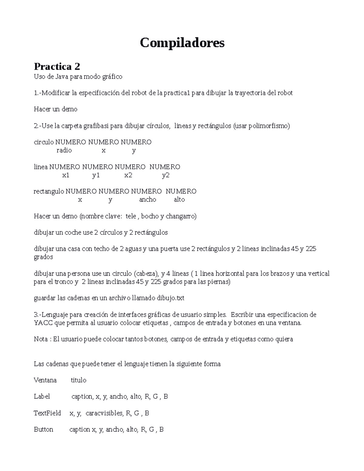 Practica 2 compiladores en la escuela superior de computo - Matematicas Discretas - Studocu