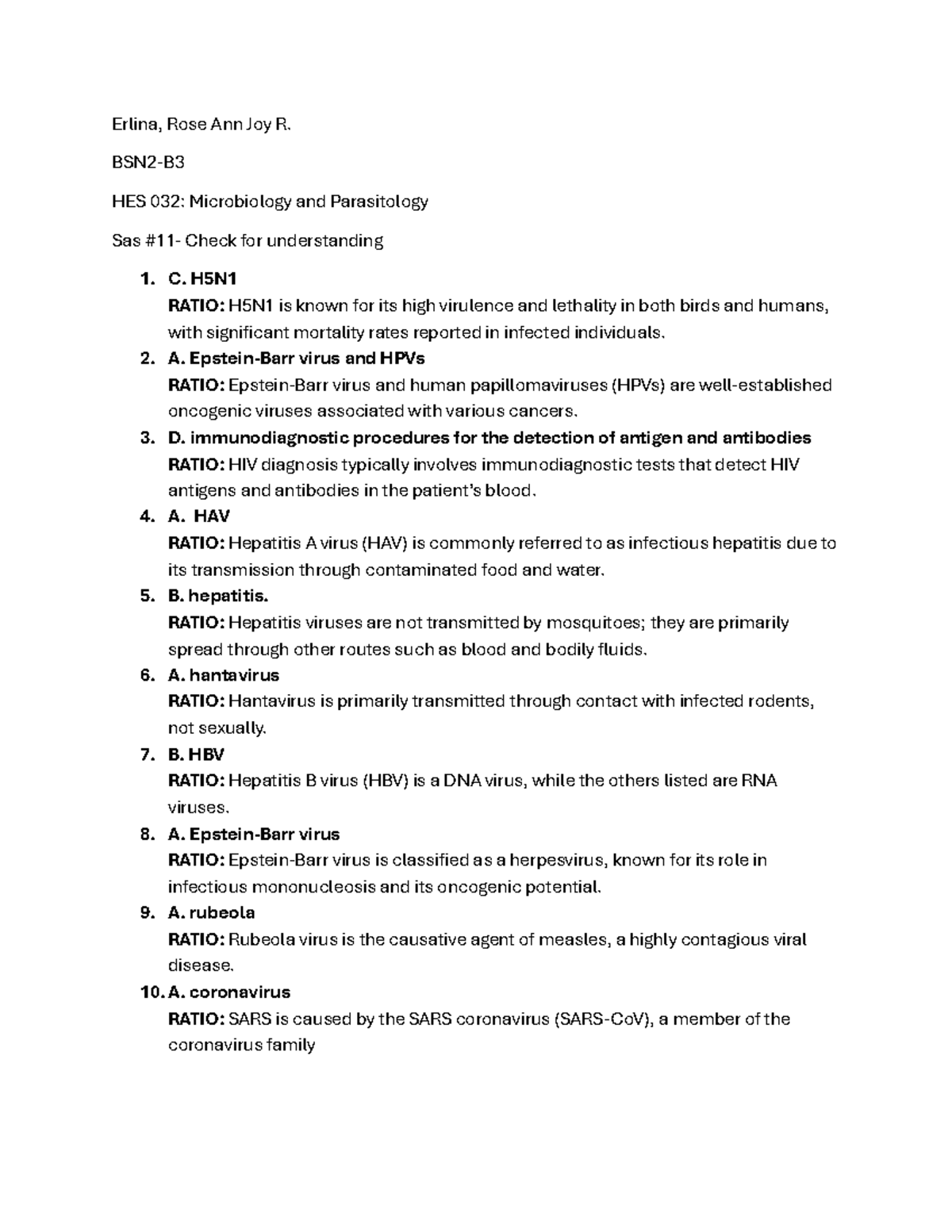 SAS11 - MICROPARA SAS 11 - Erlina, Rose Ann Joy R. BSN2-B HES 032 ...