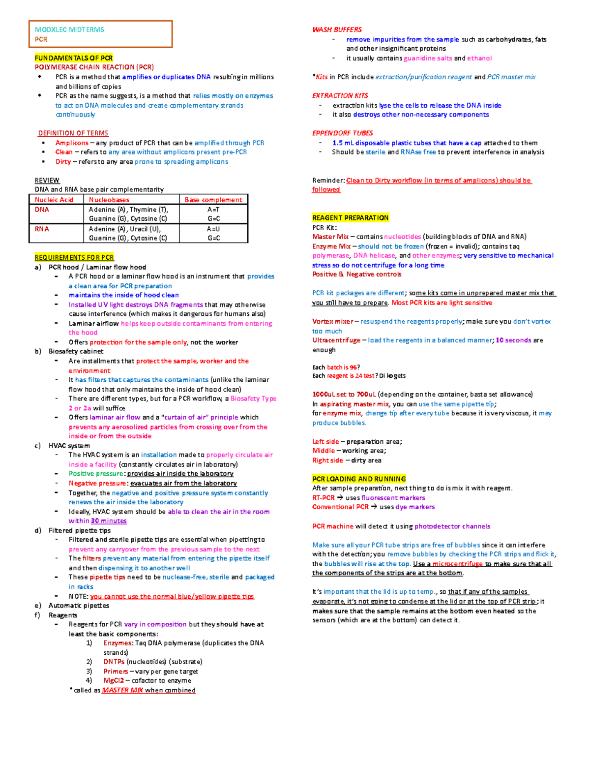 Modxlec Midterms Fundamentals of PCR - MODXLEC MIDTERMS PCR ...