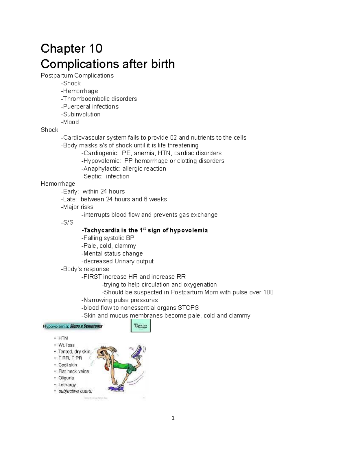 OB Chapter 10 - Gillipsie - Chapter 10 Complications after birth ...