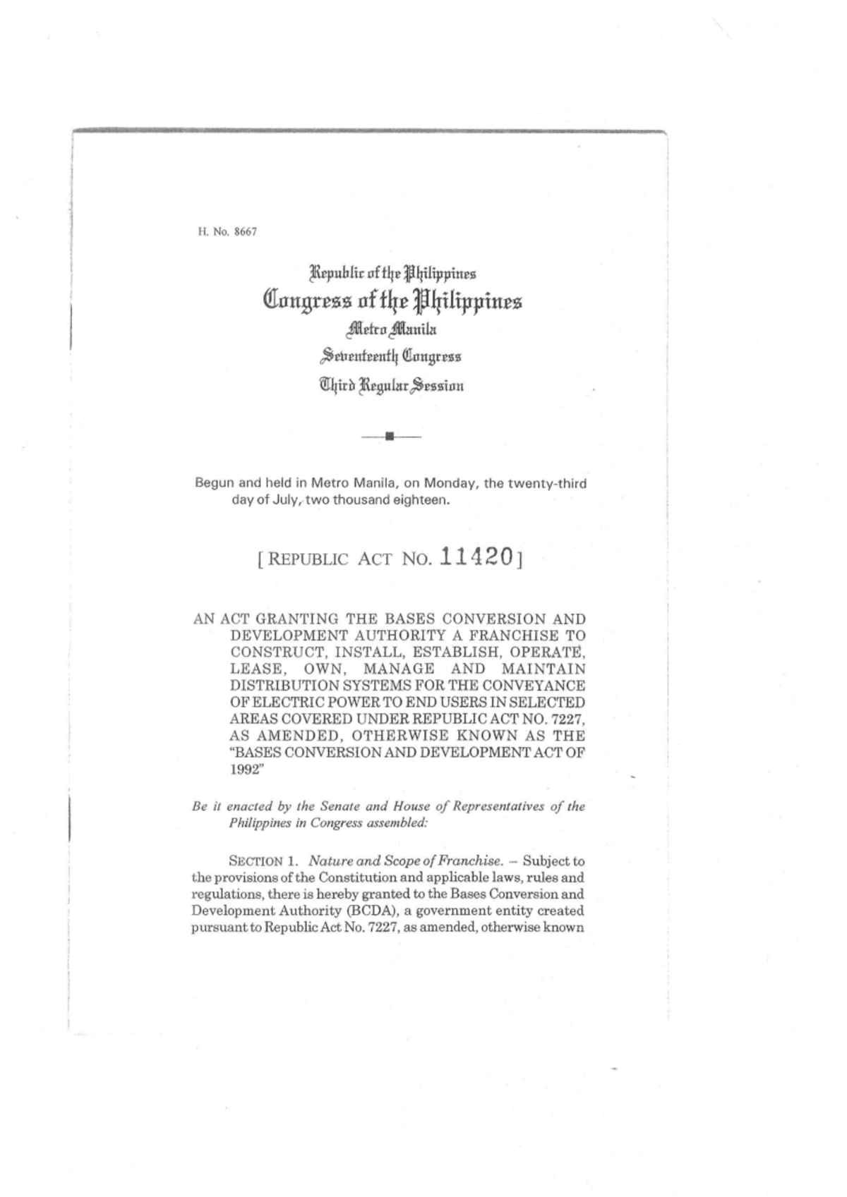 2019 0822 RA 11420 RRD - Political economy - Studocu