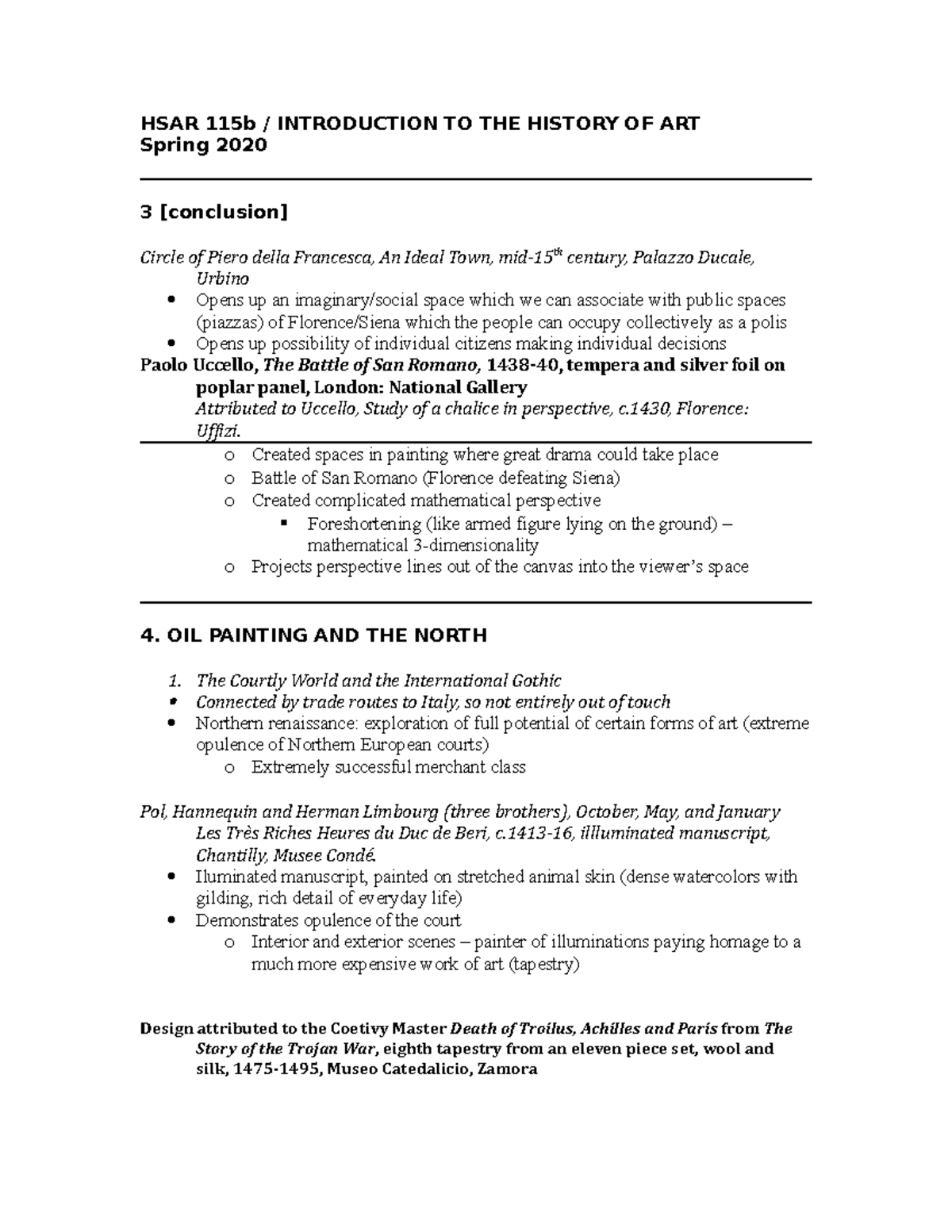 4. Oil Painting and the North Slides Spring 2020 - HSAR 115b ...