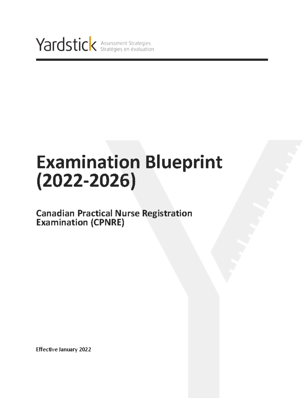 Cpnre Blueprint 2022-2026 e - Examination Blueprint (2022-2026 ...