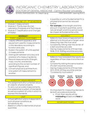 Review Inorganic CHEM (LEC) Nomenclature OF Inorganic Compounds ...