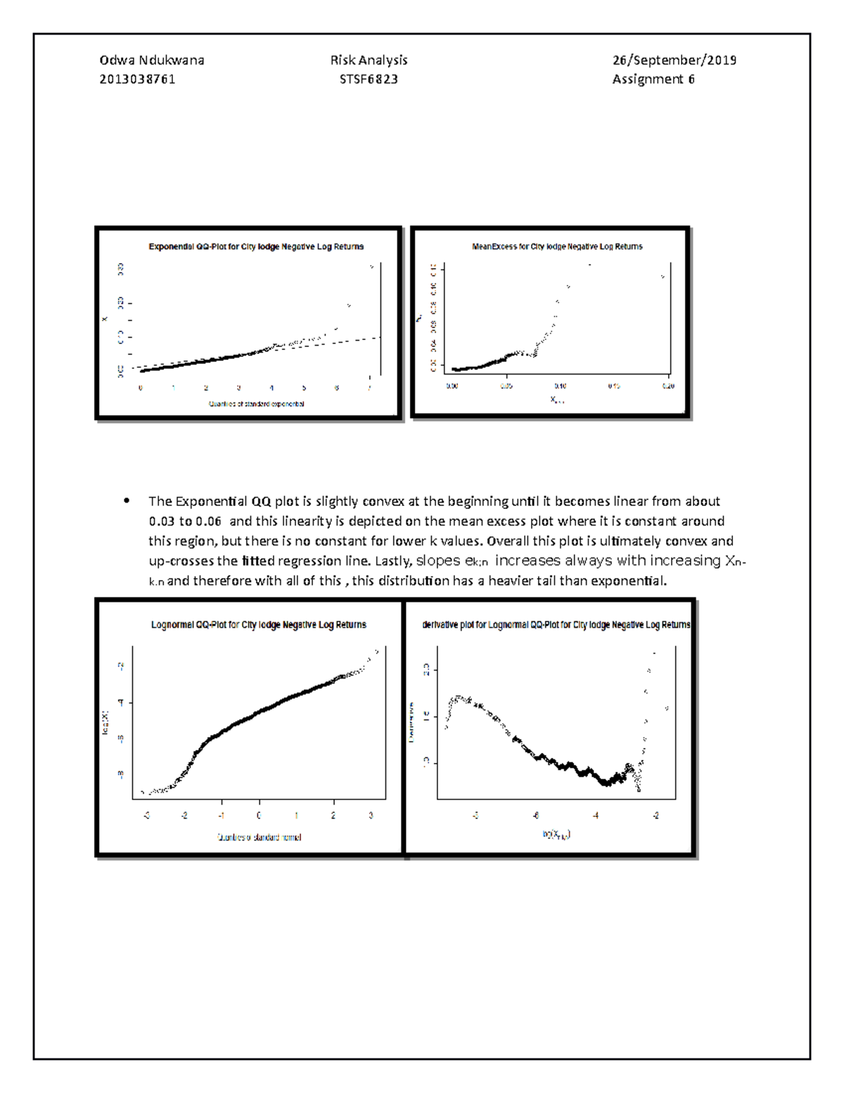 Assignemt 6 Answers - 2013038761 STSF6823 Assignment 6 The Exponential ...