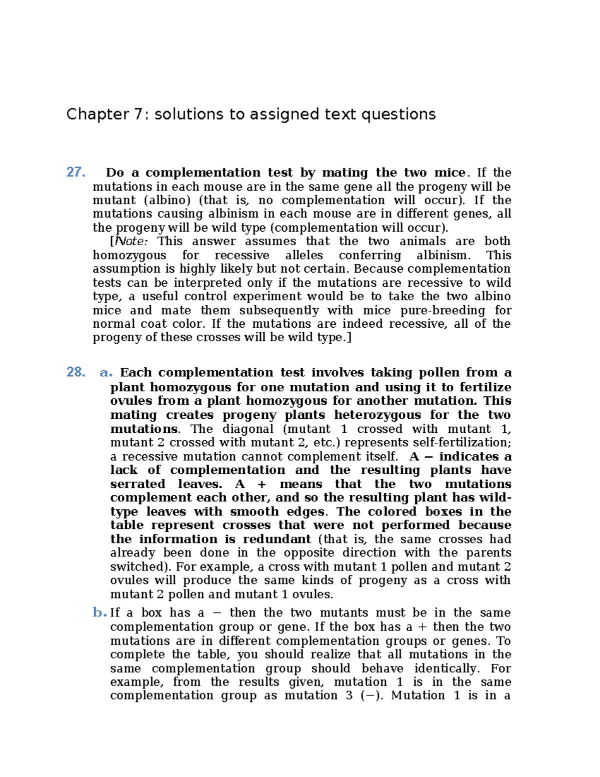 Chapter 7 Complementation - Chapter 7: solutions to assigned text ...