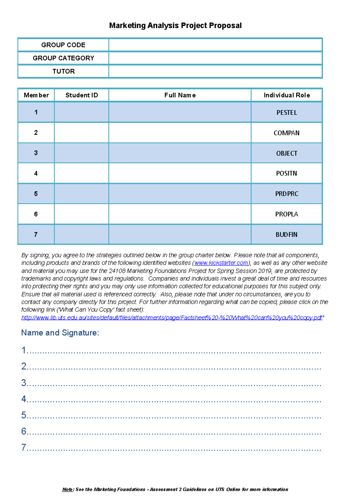Group Proposal - GROUP CODE GROUP CATEGORY TUTOR Member Student ID Full ...
