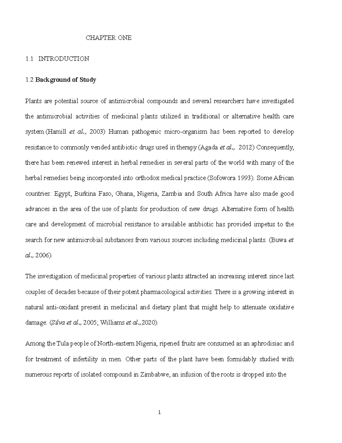 Happy Shamaki full project - CHAPTER ONE 1 INTRODUCTION 1 Background of ...