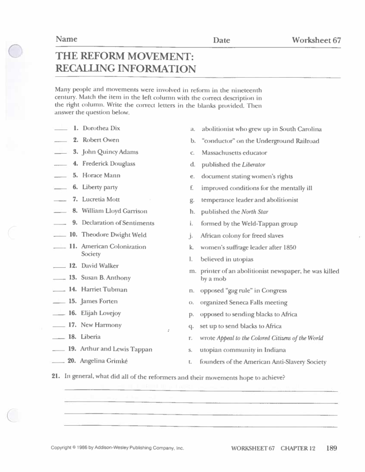 Give me liberty / american history worksheet - Studocu