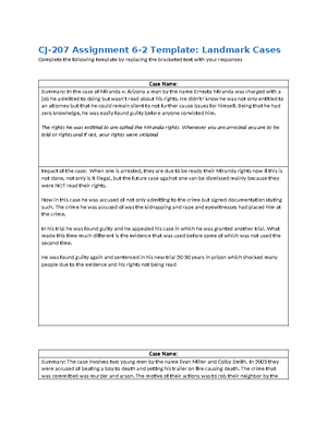 CJ 207 Project One Template - CJ 207 Project One Template Monique Lewis ...