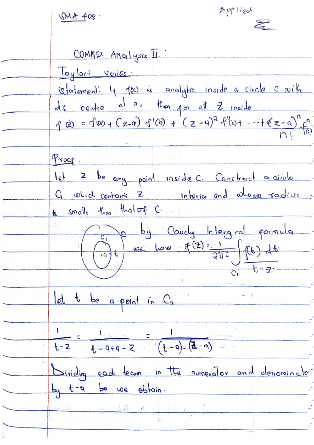 Complex analysis 2 - Mathematics - Studocu