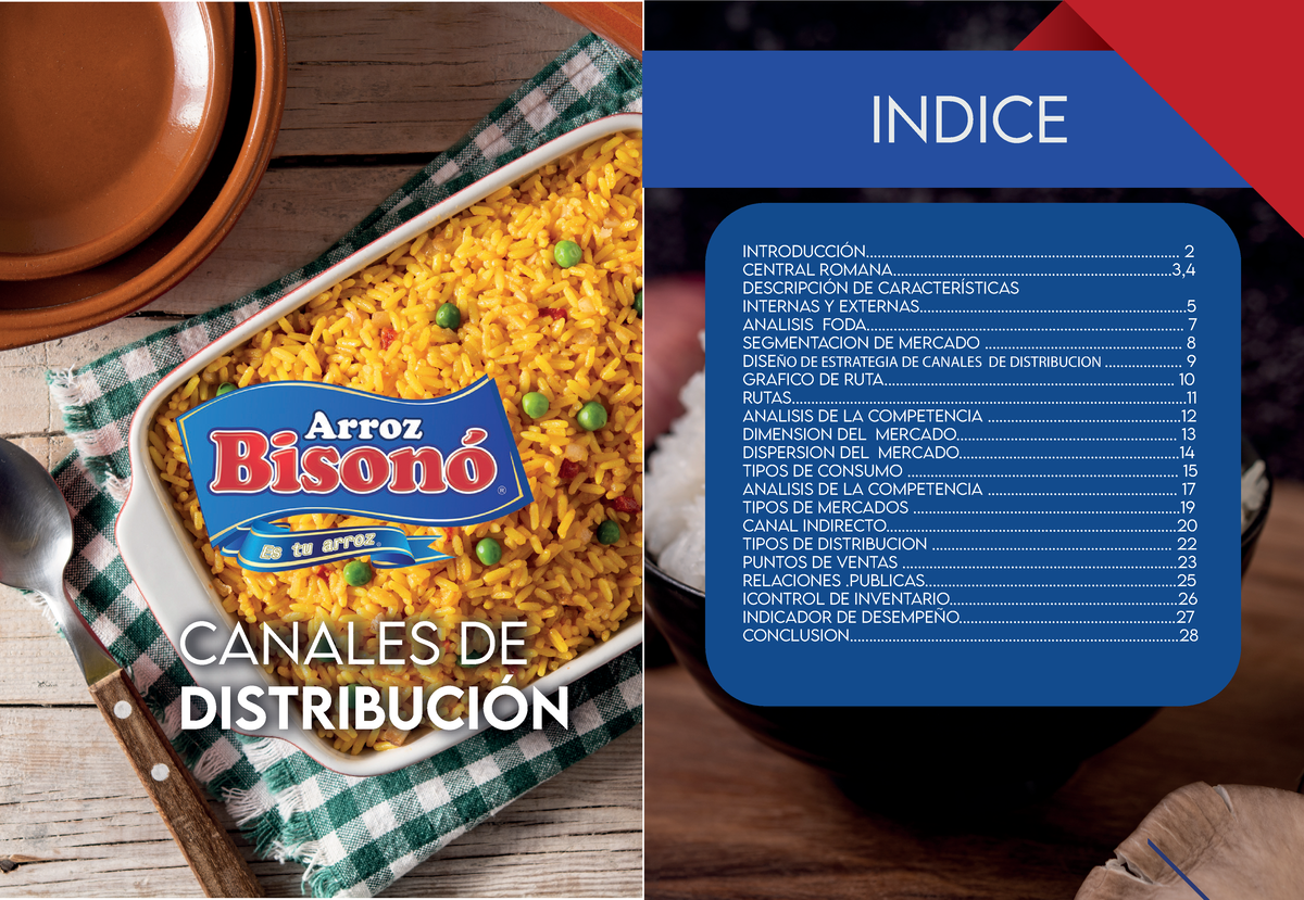 Arroz bisono - CANALES DE DISTRIBUCIÓN ANALISIS DE LA COMPETENCIA - Studocu