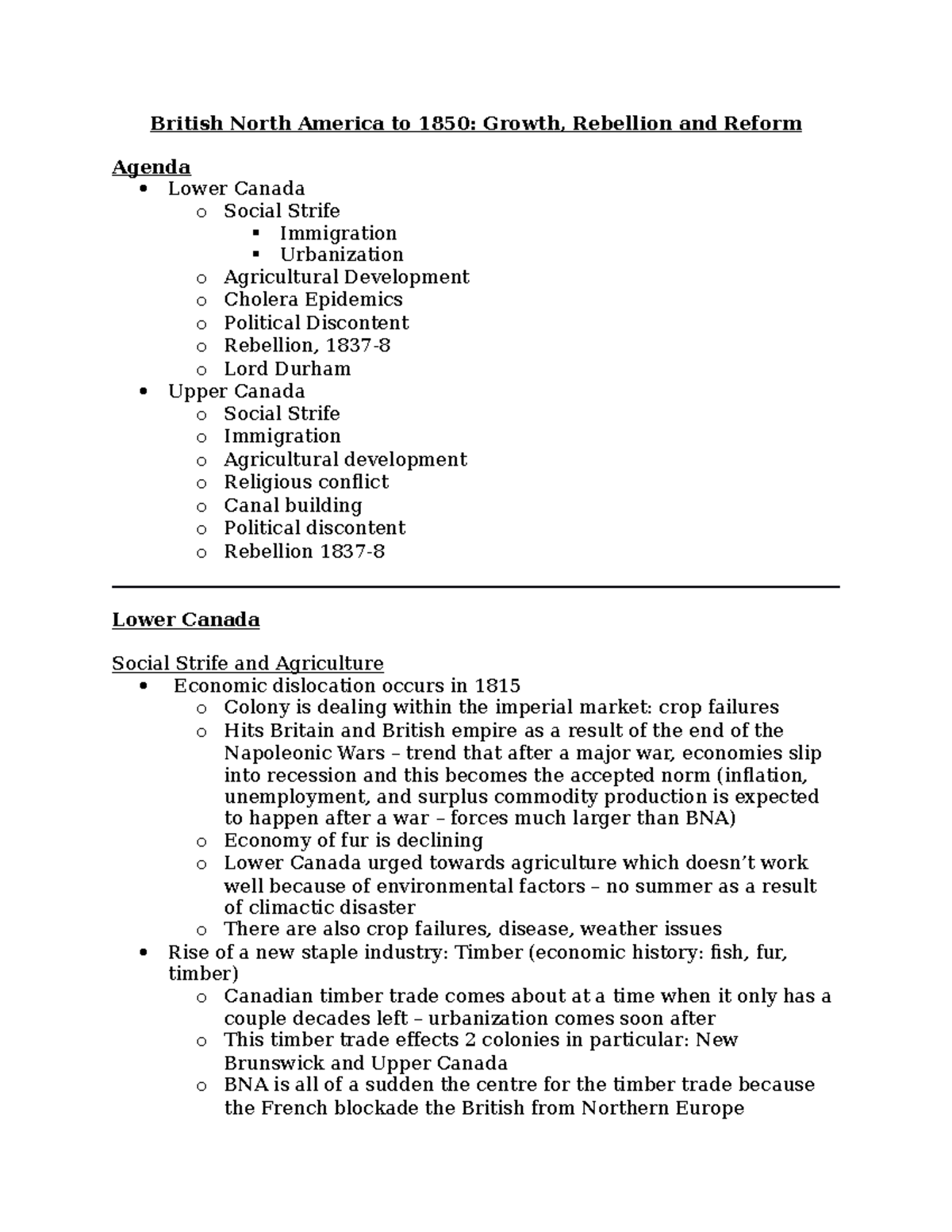 Growth, Rebellion, and Reform - British North America to 1850: Growth ...