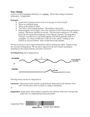 Lab 1- Standing Waves on a String Calculations and Conclusions - Prof ...