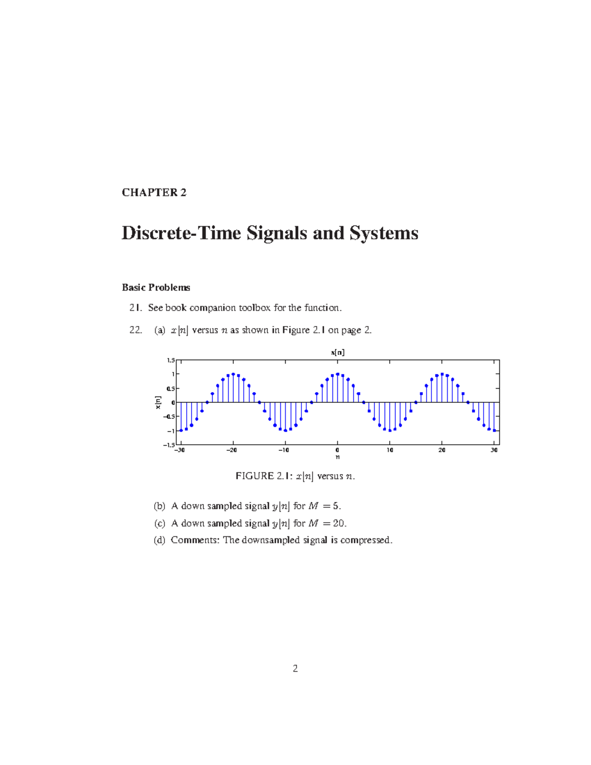 Signals and Systems Basic Problems - Studocu