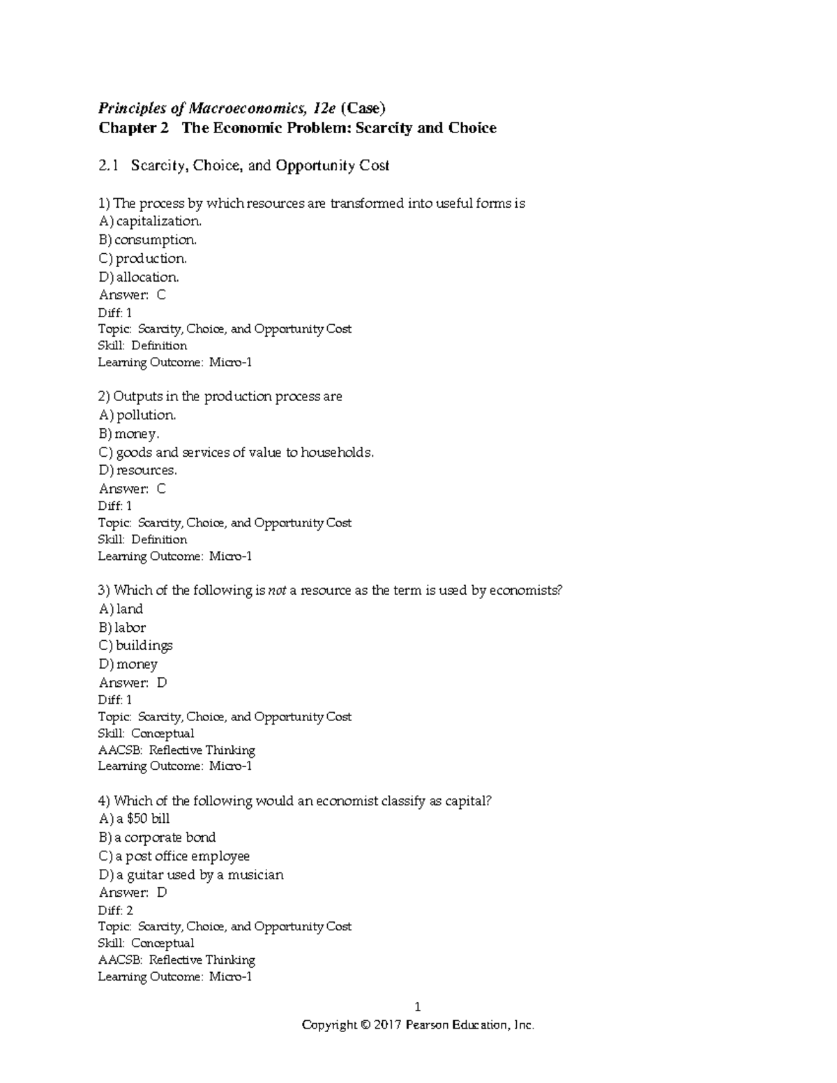 CFO mac12 tb 02 Principles of Macroeconomics 12e (Case) - 1 Principles ...