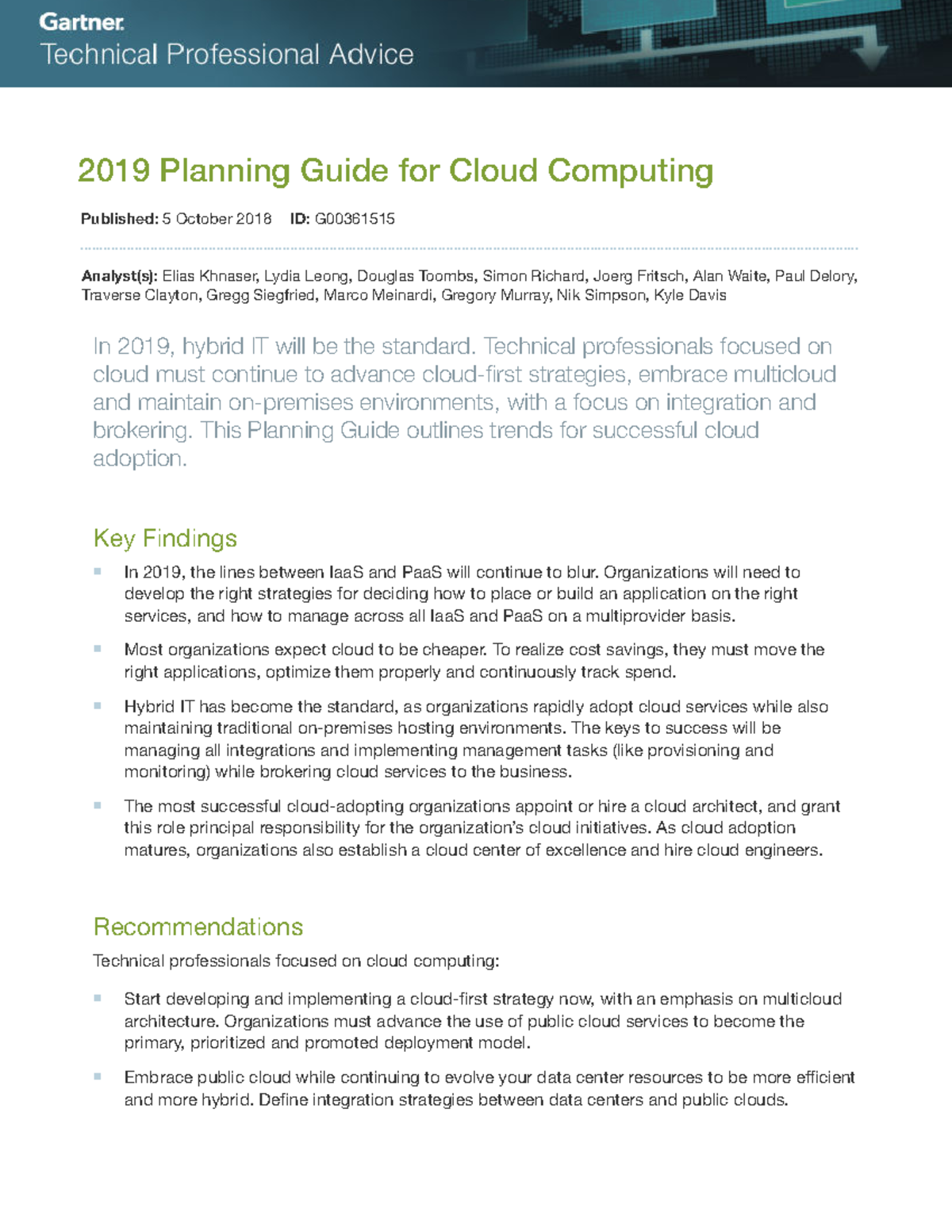 Article 07 gartner-research-cloud-computing-2018 - 2019 Planning Guide ...